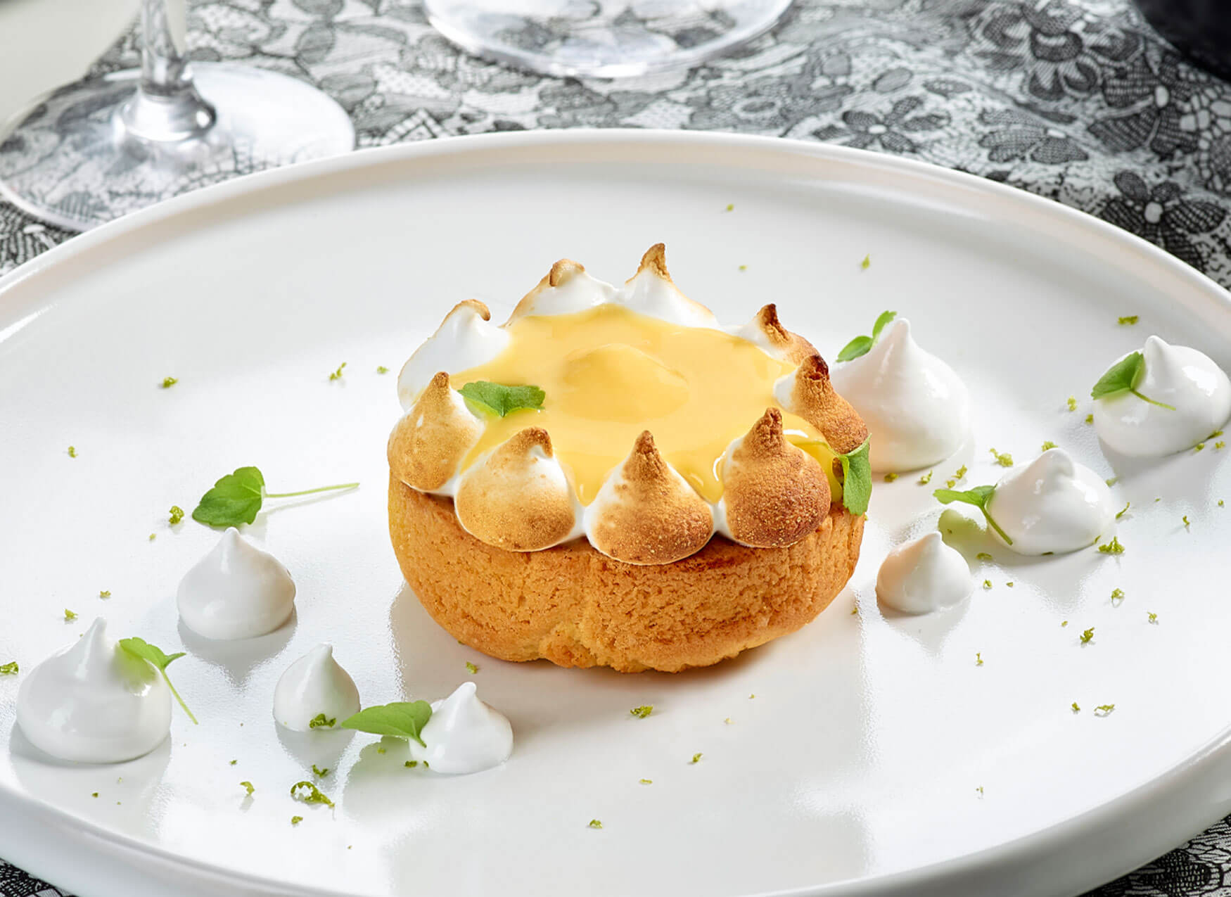 Sablé breton et crème au citron - Eureden Foodservice
